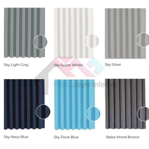 Jual PVC Wall panel dinding Roshan 148 Fluted Series / Batang - Sky ...
