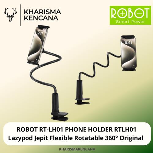 Jual ROBOT RT-LH01 PHONE HOLDER RTLH01 Lazypod Jepit Flexible Rotatable ...