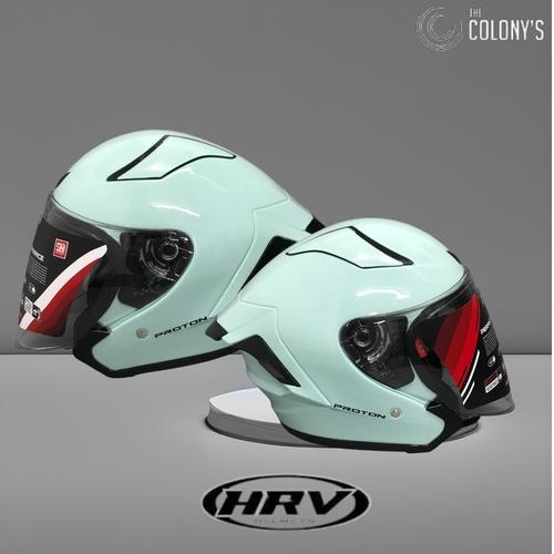 Jual Helm HRV Proton Half Face Solid Polos SNI Spoiler - MAROON, M ...