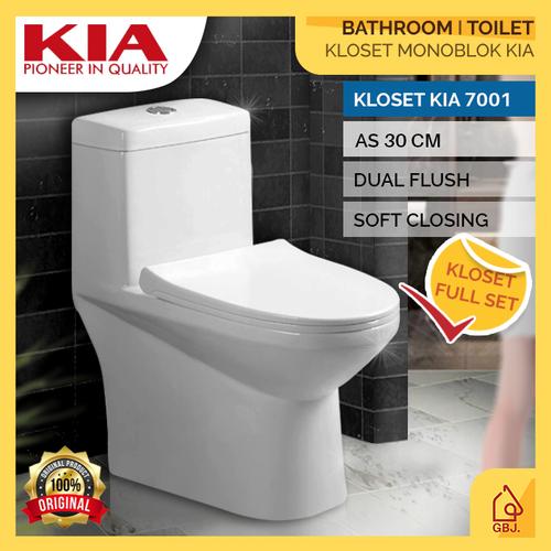 Jual KLOSET DUDUK KIA ONE PIECE AS 30 CM RACHAVIN 7001 DUAL FLUSH SOFT ...