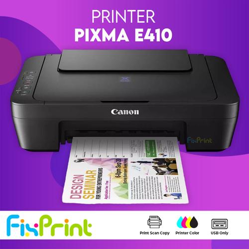 Promo Printer Canon All In One PIXMA E410 e-410 Print Scan Copy New ...