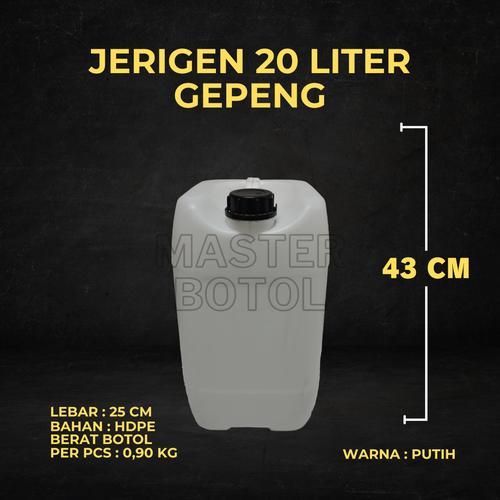 Jual GOJEK Jerigen 20liter HDPE baru / 20ltr / 20 ltr / jerigen 20 KG ...