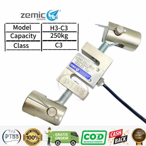 Jual load cell Zemic H3 C3 250kg / load cell tension S Zemic H3 250kg ...