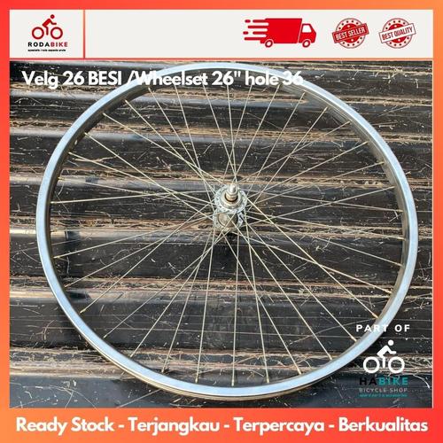 Jual Velg Sepeda Jadi 26 Besi Depan/Belakang Wheelset Besi Sepeda MINI ...