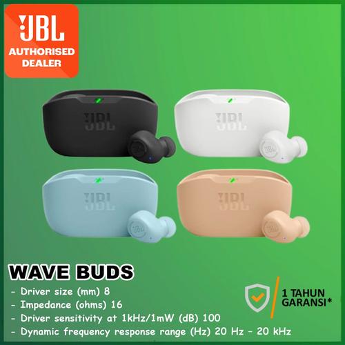 Promo JBL Wave Buds Bud in-Ear Earbuds TWS True Wireless Earbuds ...