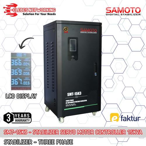 Jual SMT-15K3 STABILIZER SAMOTO SERVO MOTOR CONTROLLER 15KVA THREE ...