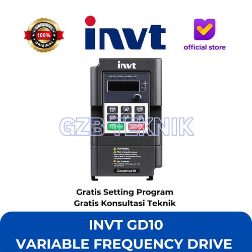 Jual Inverter INVT 0.75KW 380V 3Phase 1HP VFD Variable Frequency Drive ...