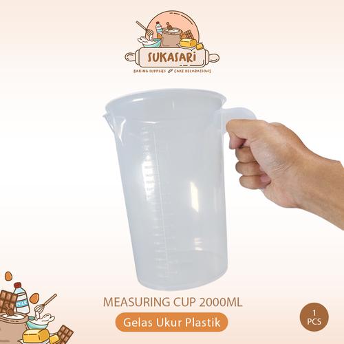 Jual Measuring Cup 2000ml Gelas Ukur Takaran Plastik 2lt liter - Kota Bandung - Sukasari Baking ...