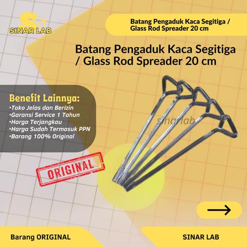 Jual Batang Pengaduk Kaca Segitiga / Glass Rod Spreader 20 cm - Kab ...