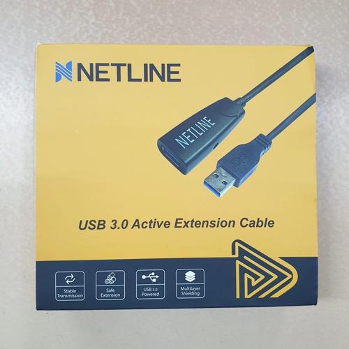 Jual NETLINE USB 3.0 ACTIVE EXTENSION CABLE 5 METER / Kabel Extender ...