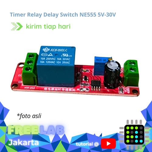 Jual Timer Relay Delay Switch NE555 5V - 30V Low Level Micro USB Power ...