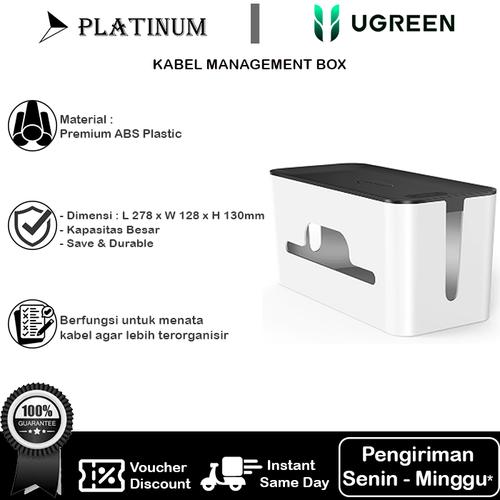 Jual UGREEN Cable Storage Box Kotak Penyimpanan Kabel Charger ...