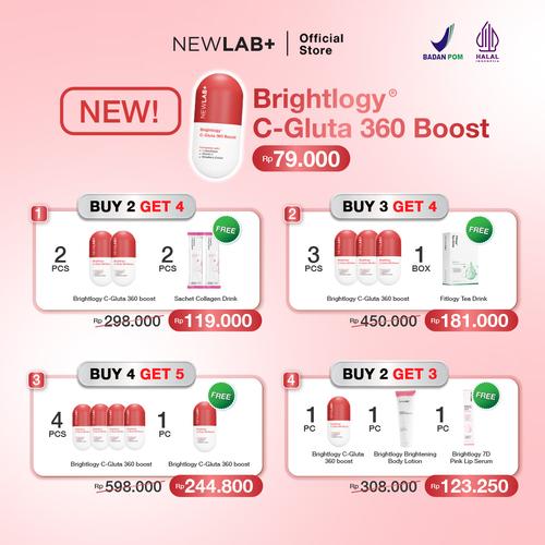 Jual (NEW LAUNCH) NEWLAB Brightlogy C-Gluta 360 Boost | Minuman ...