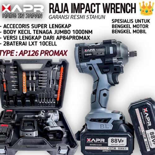 Jual ** APR RAJA bor impact wrench ap126 promax plus 1000nm CVT body ...
