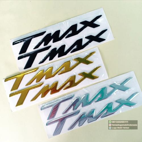 Jual Emblem logo Tmax yamaha ukuran original body motor t-max silver ...