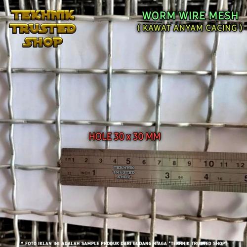 Jual Woven wirm wire mesh hole 30 x 30 mm Kawat loket anyam tenun ...