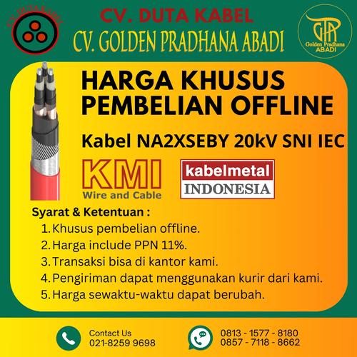 Jual Kabel NA2XSEBY 3x50 mm2 20kV Merk Kabelmetal Indonesia/KMI (Khusus ...