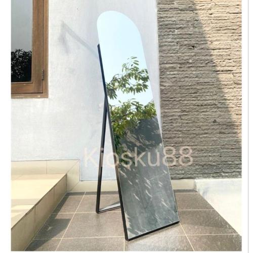 Jual STANDING MIRROR OVAL SETENGAH LINGKARAN TANPA FRAME FULL BODY ...
