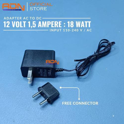 Jual Adaptor 12V 1.5A ADN AC 220 to 12V DC untuk CCTV MODEM Router ...