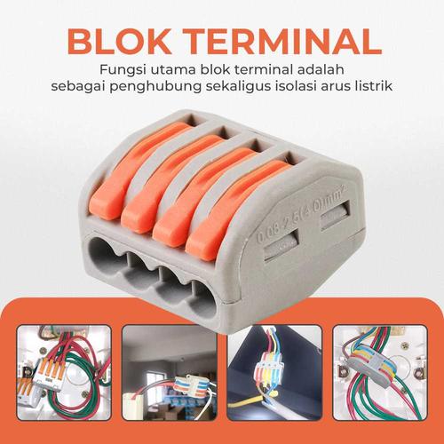 Jual Terminal Block Konektor Sambungan Kabel Listrik 1PCS LED - PCT-212 ...