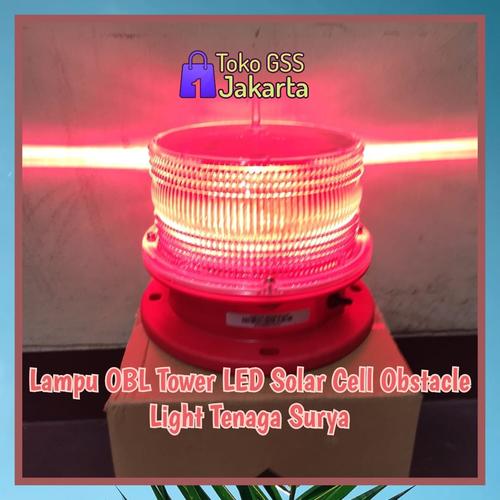 Jual Lampu OBL Tower LED Solar Cell Obstacle Light Tenaga Surya ...