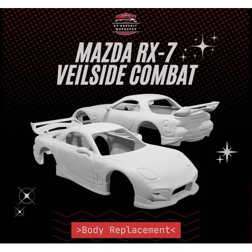Jual BODY REPLACEMENT ZR6 MAZDA RX7 VEILSIDE COMBAT for Hotwheels 64 ...