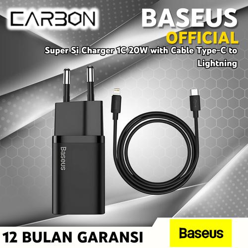 Promo BASEUS Super Si Mini Quick Charger 20W USB Type C PD iPhone ...