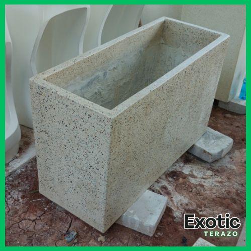 Jual Pot terazzo model persegi panjang berbintik - Kota Depok ...