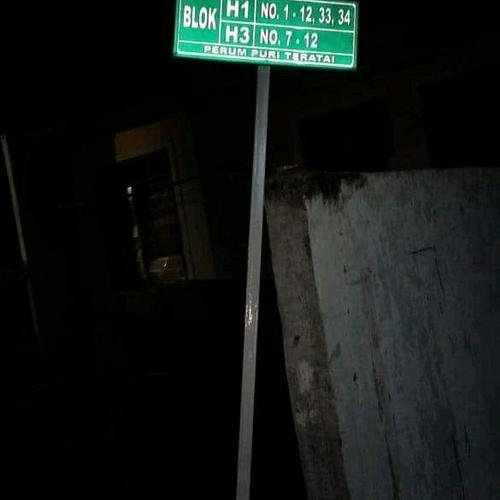 Jual Plang Nama Jalan 70 x 30 cm + Tiang pipa / kotak T.200cm - Jakarta ...