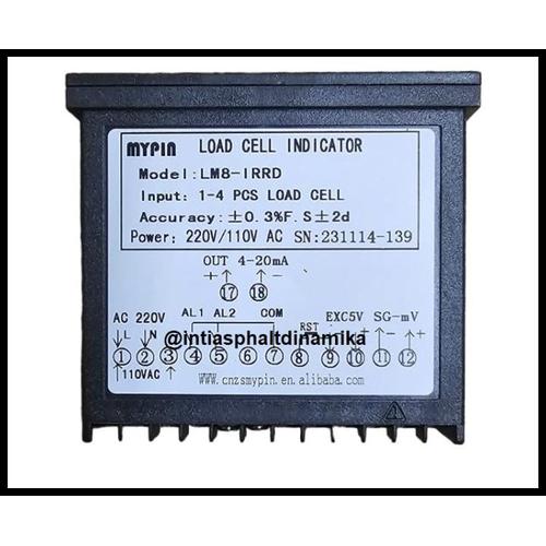 Jual Alat Ukur Industri Weighing Indicator Mypin 4 Digit Loadcell ...