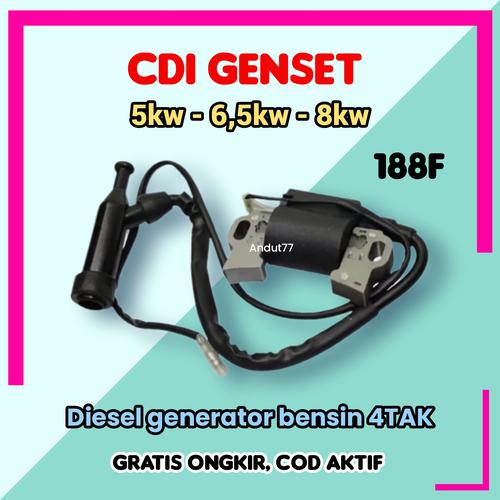 Jual CDI genset 5000 7000 8000 Watt 5kw 188f generator listrik 4 TAK ...