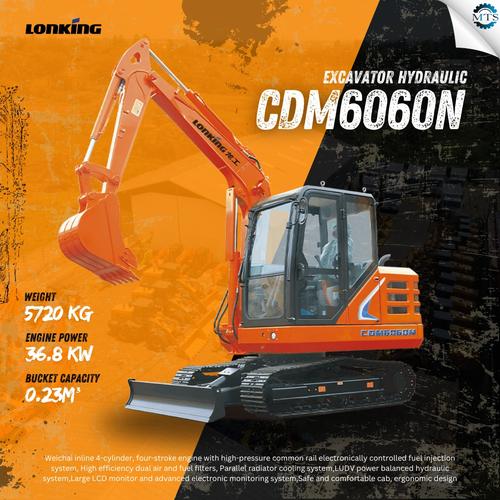 Jual EXCAVATOR LONKING Exca CDM6060N Mesin Weichai Kapasitas 6 ton ...