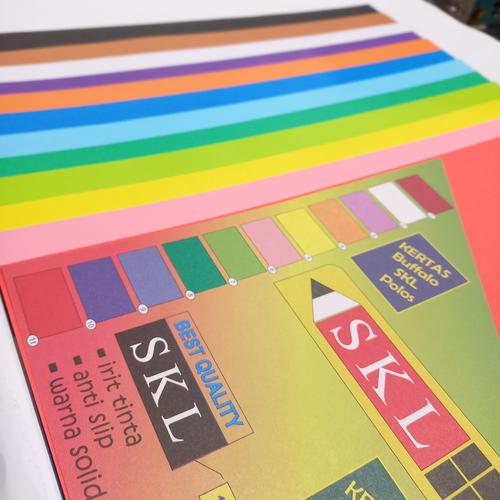 Jual Kertas Buffalo SKL Polos Ukuran F4 1 PAK Isi 100 Lembar - Orange ...