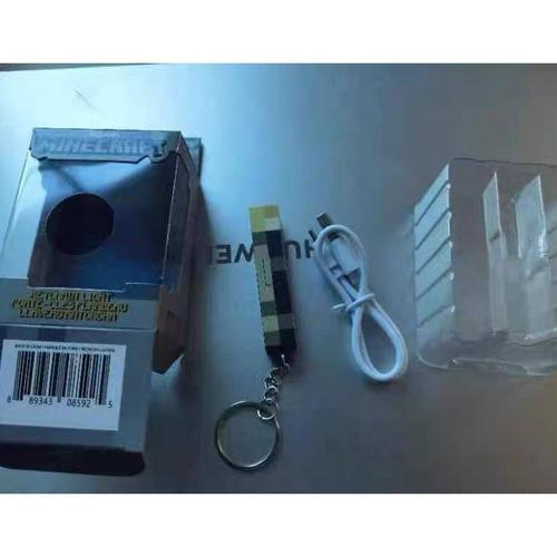 Jual Minecraft torch light keychain gantungan kunci torch minecraft ...