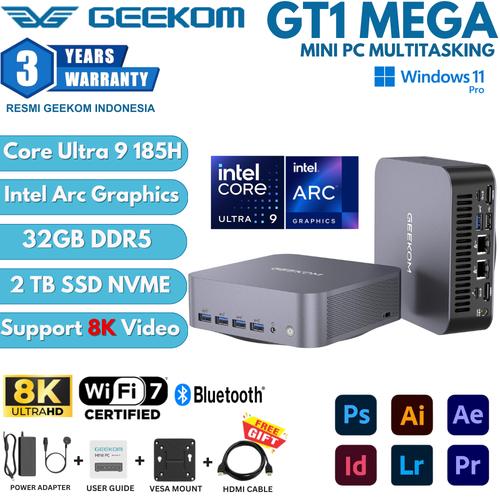 Promo Mini PC Geekom GT1 MEGA - Intel Core Ultra 9 185H Ram DDR5 32GB ...