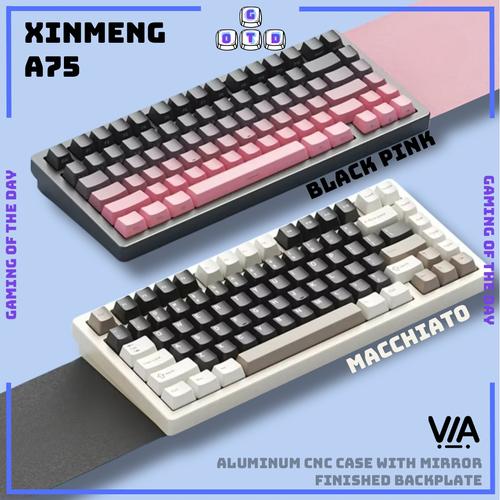 Jual Xinmeng A75 75% QMK/VIA Aluminum 3-Mode Wireless Mechanical ...