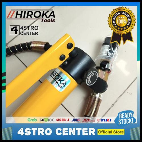 Jual Alat Ukur Industri Pompa Hidrolik 400Cc / Hydraulic Pump 400Ml Hand Tangan Hiroka Cp-180 ...