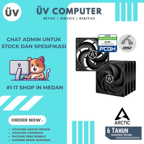 Promo Fan Casing PC Komputer | Arctic P12 PWM PST | 5Pack | Fan Case | 200—1800 RPM | 120mm 12cm ...