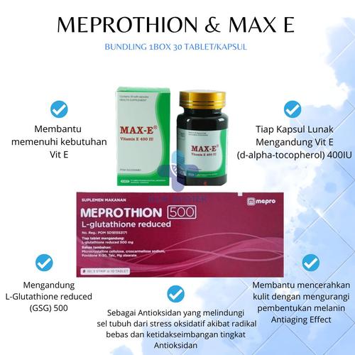 Promo Meprothion 500Mg 1 Box& Max -E 400IU 1 Box - Kab. Tasikmalaya ...