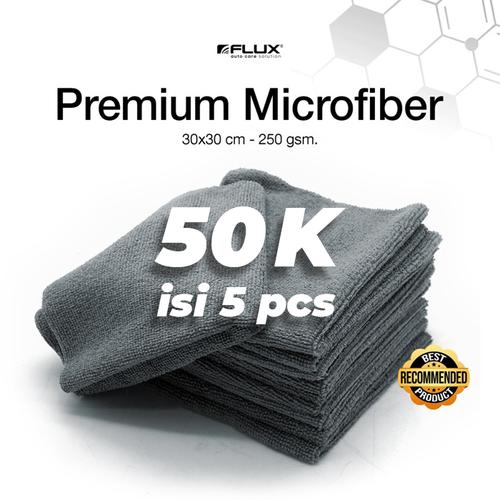 Jual FLUX KAIN LAP MICROFIBER PREMIUM 250 GSM - 30x30 cm Isi 5 pcs FM-303 - GREEN - Jakarta ...