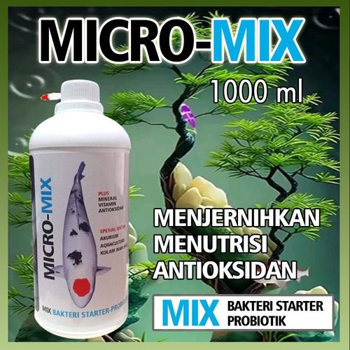 Jual MICRO-MIX 1000 ml Bakteri Starter Untuk Koi, Penjernih Air dan Pengurai Amonia dalam ...