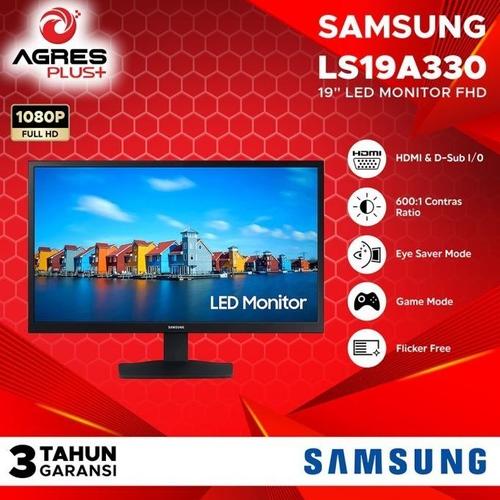 Jual Samsung 19" Led Monitor Fhd Hdmi Vga S19A330 Resmi ...