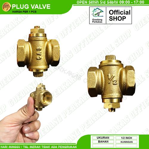 Jual Plug Kran Kuningan Standart 1/2 Inch Bonucci / Main Cock Valve ...