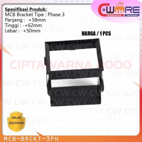 Jual Bracket MCB Panel Mounting MCB Bracket 1 Phase 3 Phase Pemasangan ...