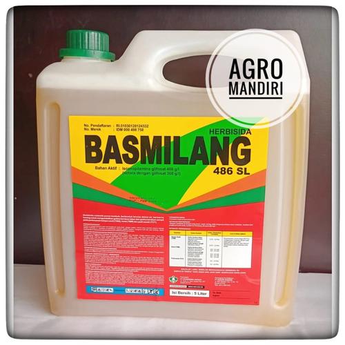 Jual Basmilang 486SL 5 liter Herbisida Racun Pembasmi Rumput Liar dan ...
