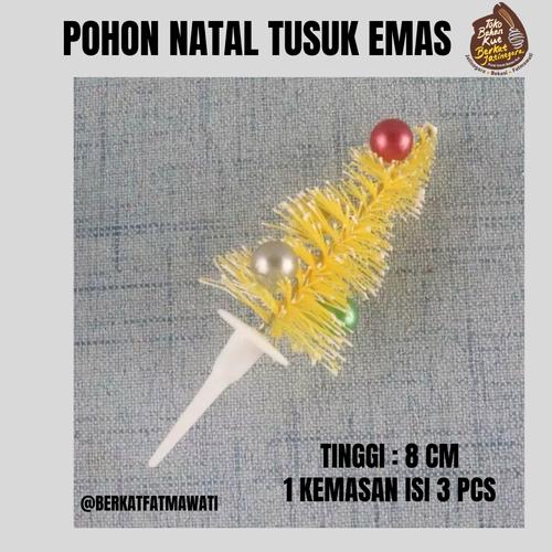 Jual TOPPER POHON NATAL / TOPPER KUE POHON NATAL 3 PCS / MAINAN ...