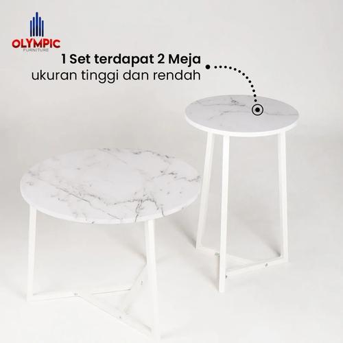 Jual OLYMPIC Meja Kopi Bulat Motif Marble CT Marble 02 - Jakarta Barat - Global Home Center ...