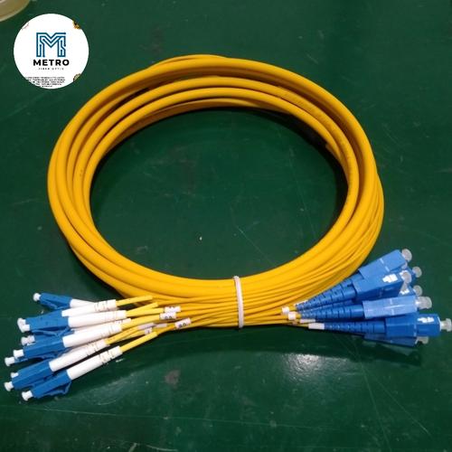 Jual Cable Bundle Tight Buffer LC UPC to SC UPC 12 Core Singlemode 7mm ...