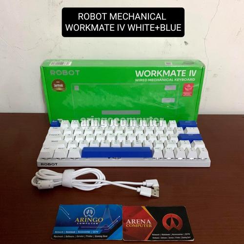 Jual Keyboard ROBOT MECHANICAL WORKMATE IV WHITE+BLUE - Kota Balikpapan ...