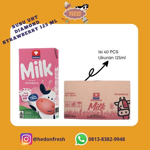 Jual Susu UHT Diamond Strawberry 125 ml - Jakarta Selatan - Hedon Fresh ...